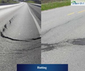 6 Types of Pavement Failure : Cracking, Pot Holes, Depressions, Rutting ...